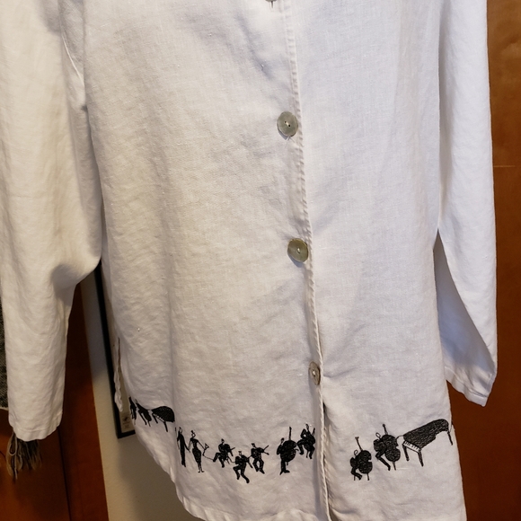 David Dart | Tops | Symphony Bravo Linen Shirt Vintage By David Dart L ...